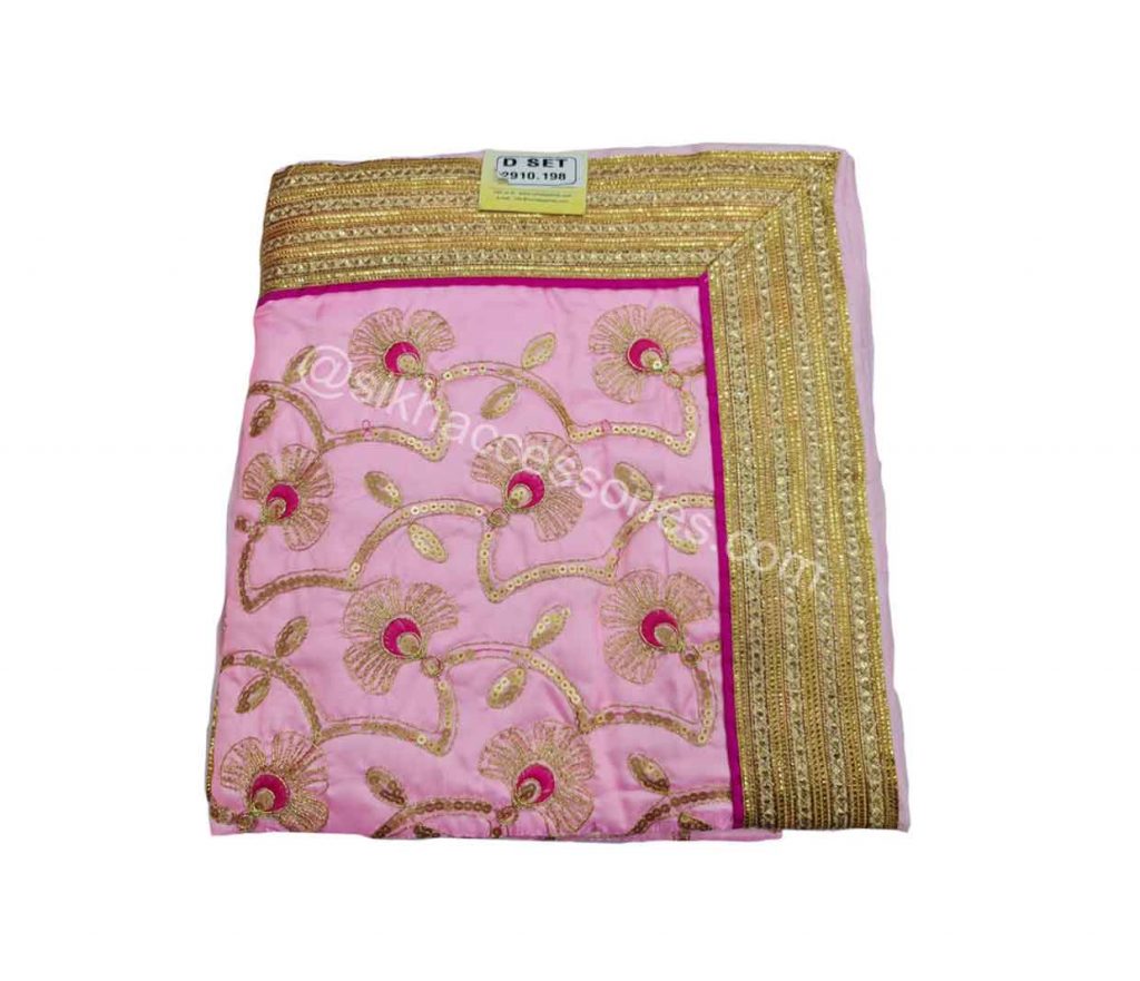 Lace Color Rumala Sahib (Embroidered) – Double Set