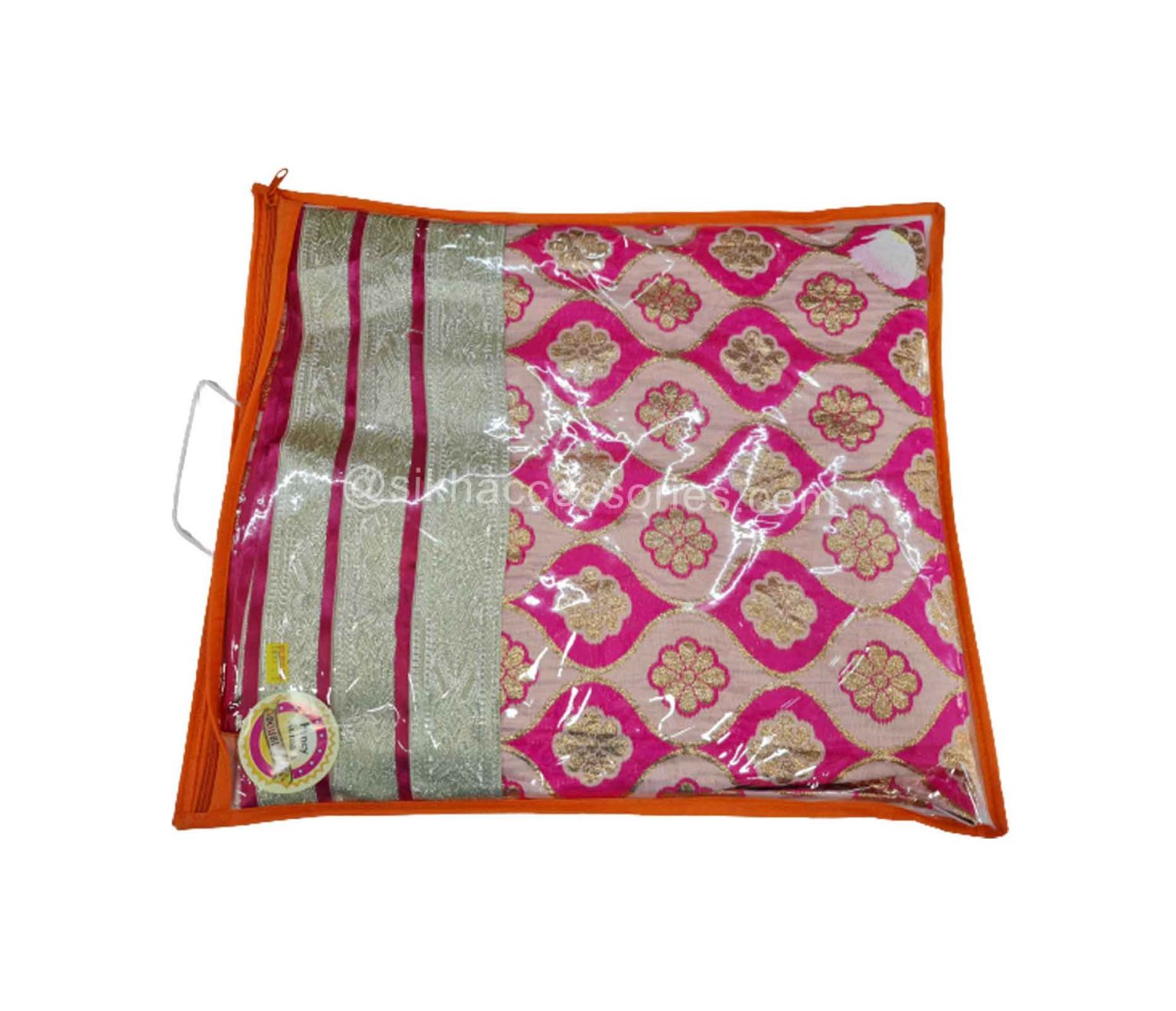 Dark Pink Color Rumala Sahib – Double Set