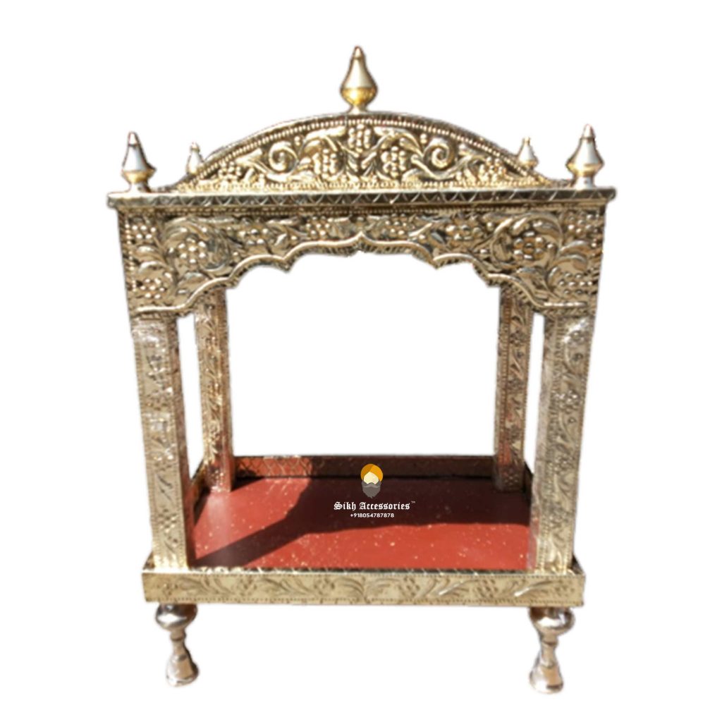 Buy Small Size Brass Palki Sahib Online Product ID-007