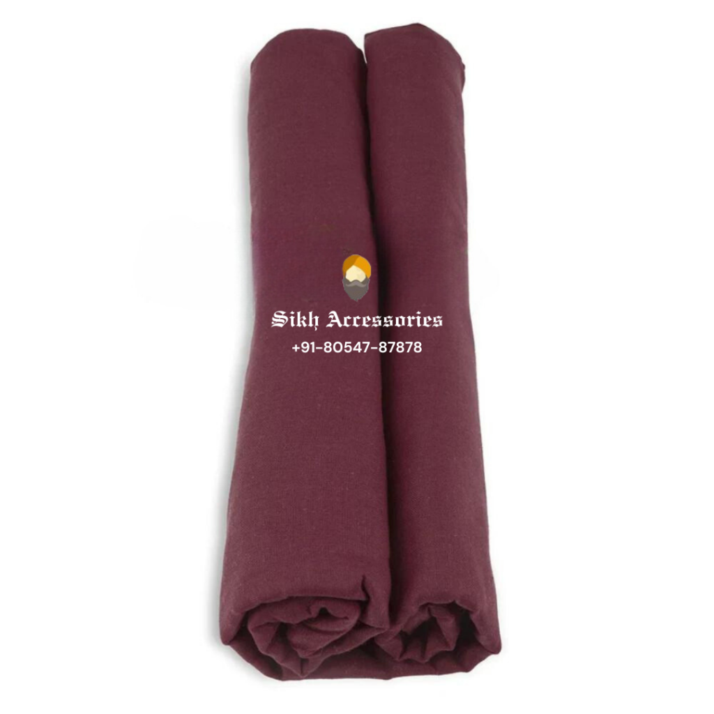 Buy Chocolate Cosmos Red Heavy Rubia Voile Turban Online