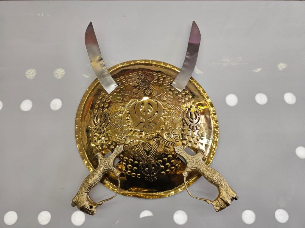 Golden Dhal (Shield and Sword) Wall Decor