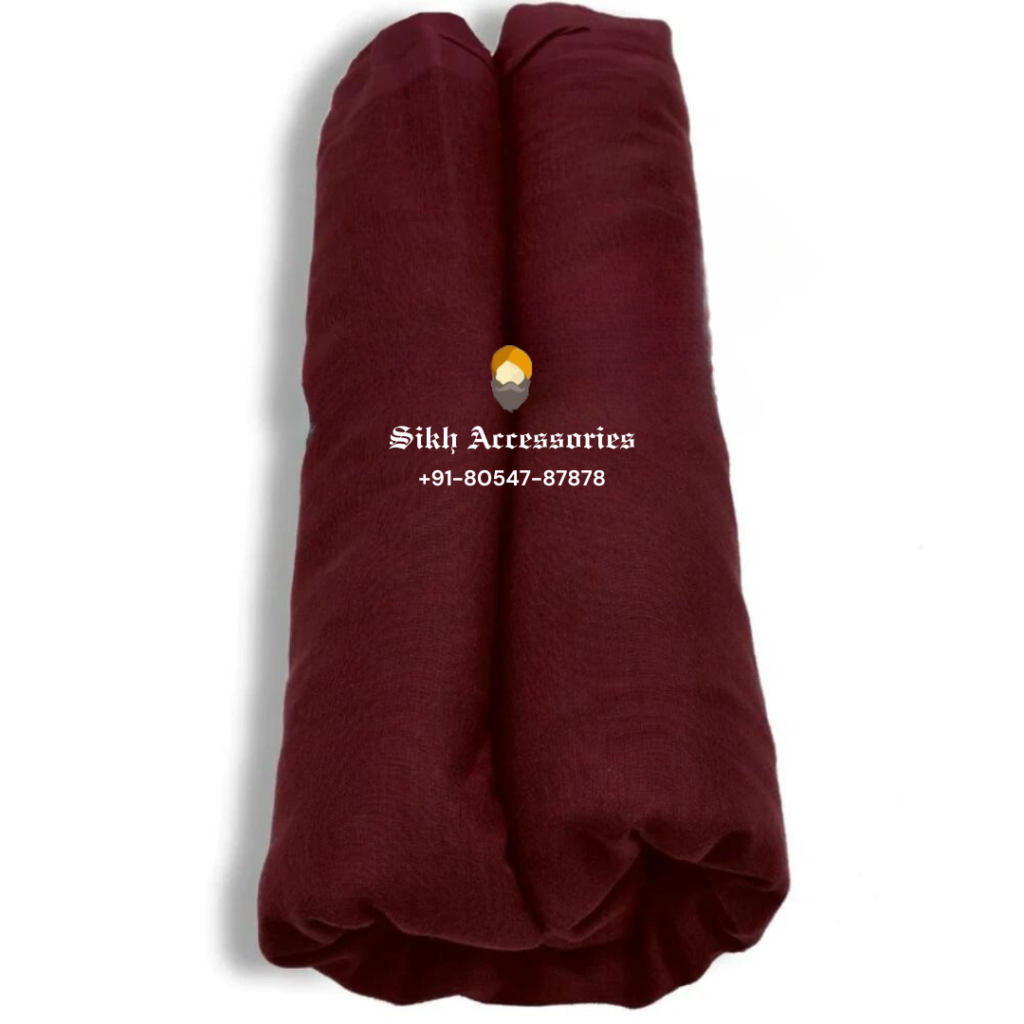 Buy Sangria Red Heavy Rubia Voile Turban Online
