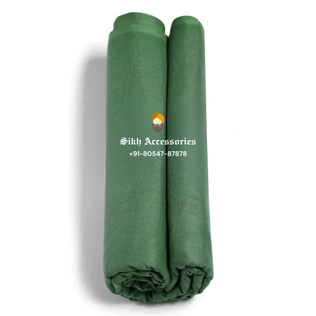 Buy Basil Green Heavy Rubia Voile Turban Online