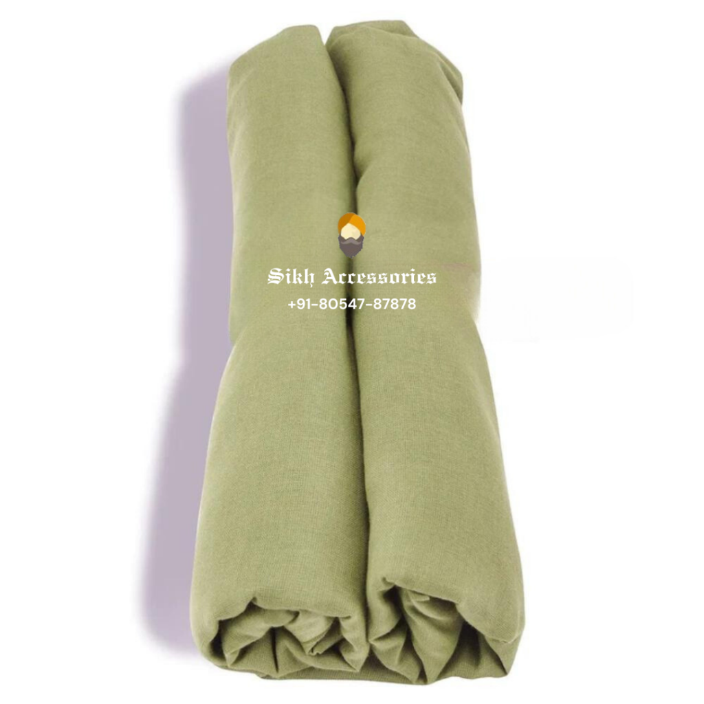 Buy Laurel Green Heavy Rubia Voile Turban Online