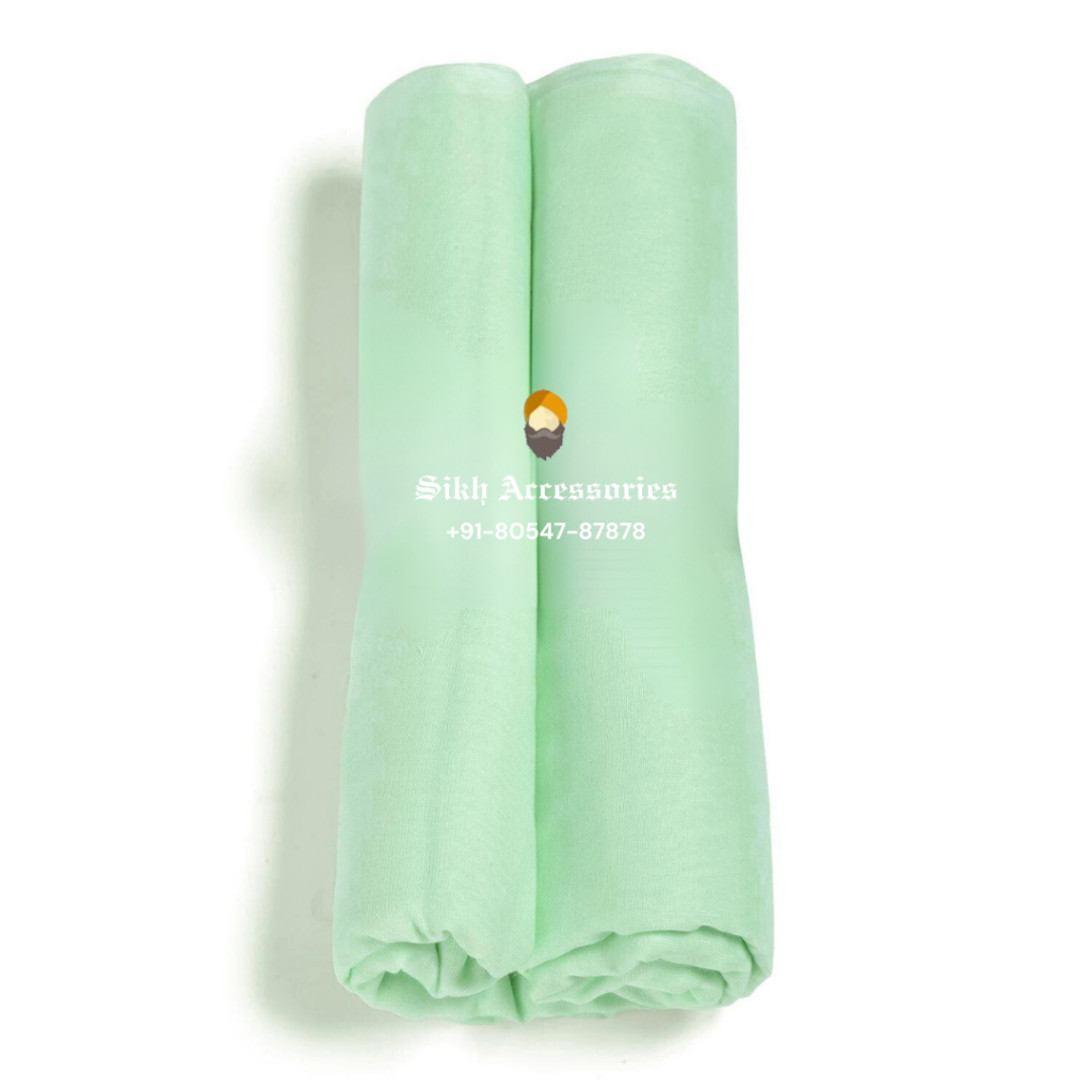 Buy Tea Green Heavy Rubia Voile Turban Online
