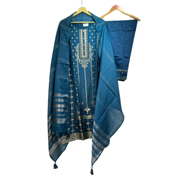 Blue Designer Minakari Work Pakistani Suit
